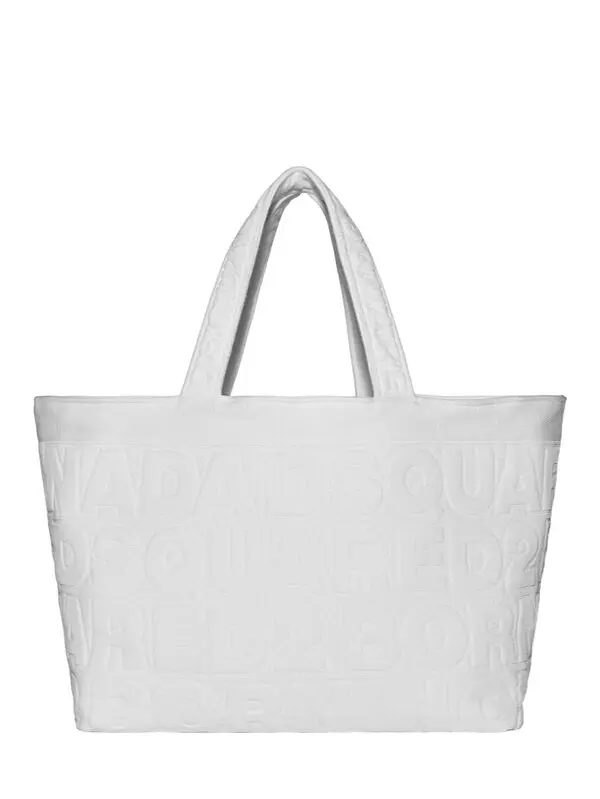 Dsquared2 Twin Beach Shopping Bag - White