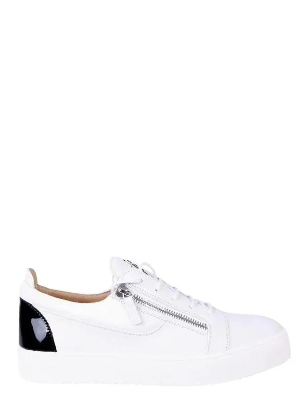 GIUSEPPE ZANOTTI Logo Casual Sneakers - White