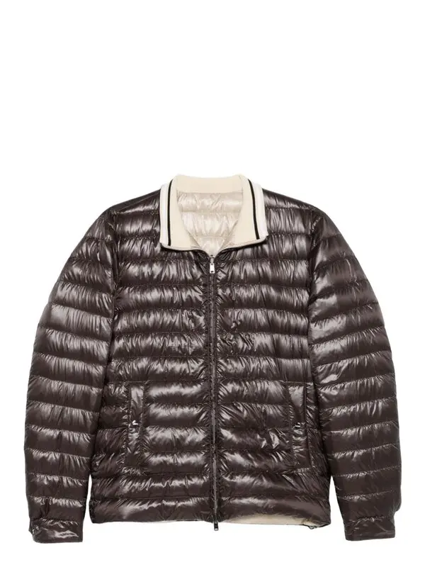 Herno Quilted Zip-up Jacket - Black