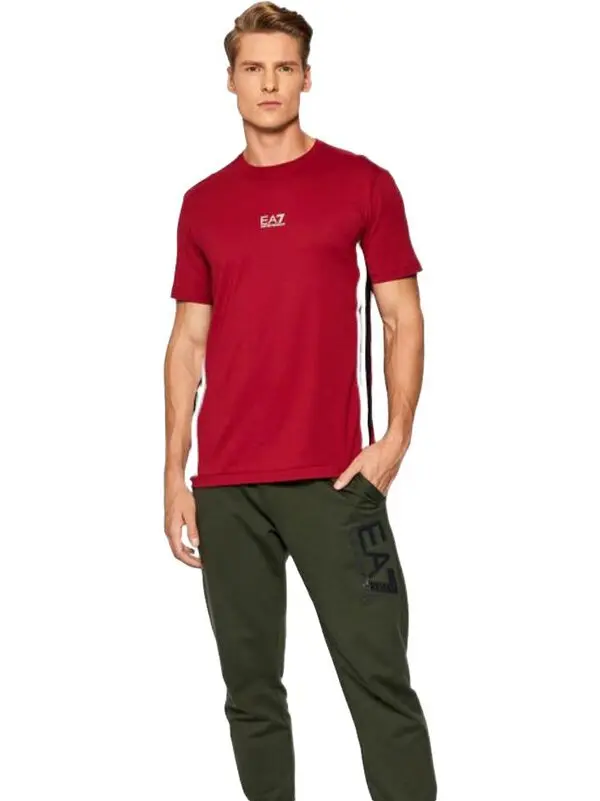Emporio Armani Logo-print Cotton T-shirt - Red