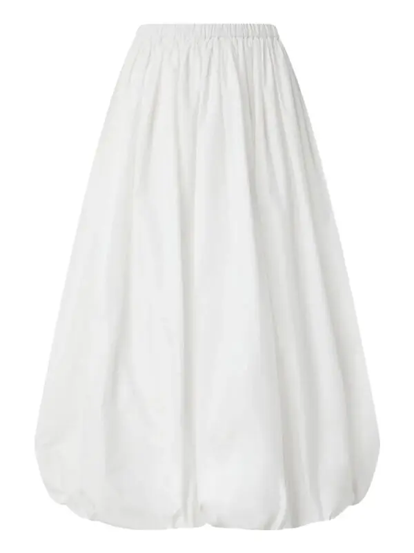 Pinko Long Balloon Skirt - White