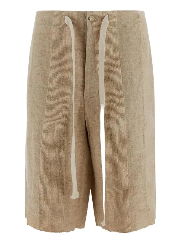 UMA WANG Drawstring Shorts - Nude