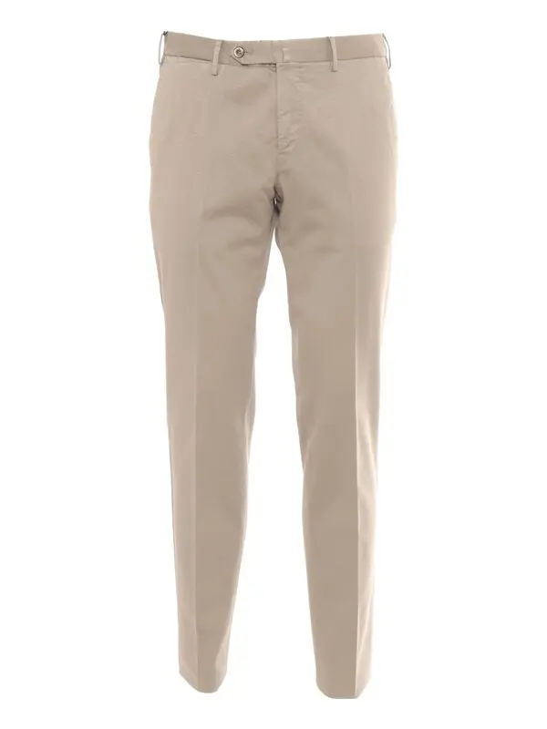 PT TORINO Pleat Detailed Tailored Trousers - Nude
