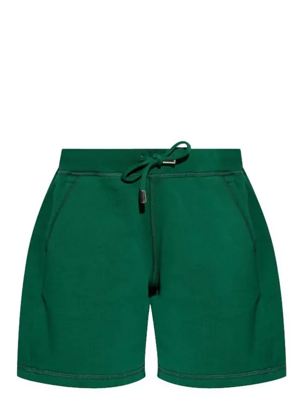 Dsquared2 Logo Detailed Drawstring Shorts - Green