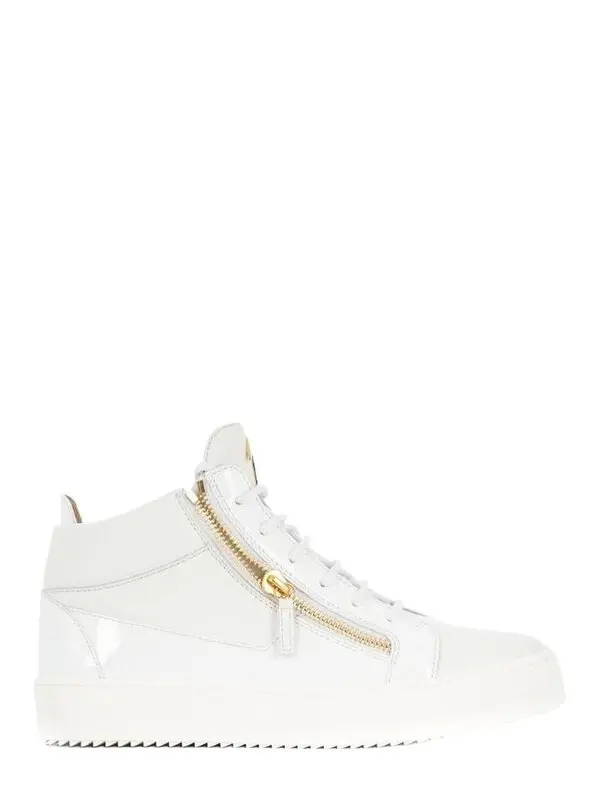 GIUSEPPE ZANOTTI Logo High-top Casual Sneakers - White