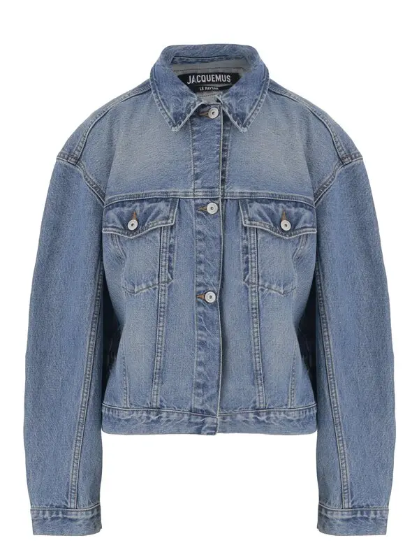 Jacquemus La Veste De Nîmes Belted Denim Jacket - Blue