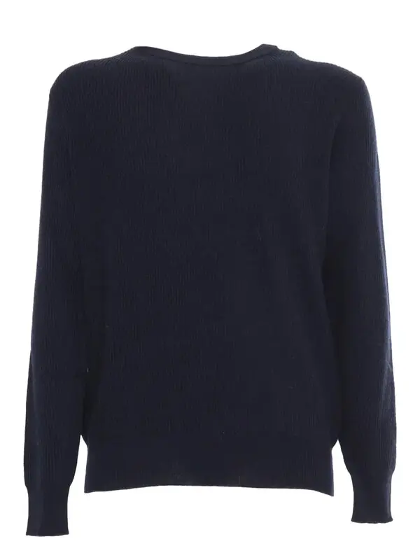 BALLANTYNE Ribbed-knit Jumper - Blue