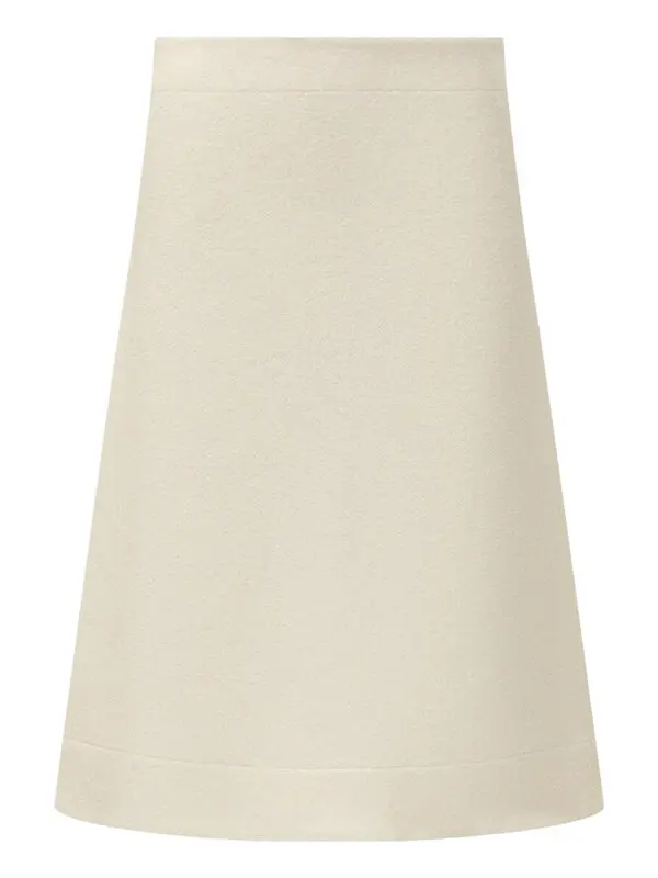 JIL SANDER A-line Midi Skirt - Natural