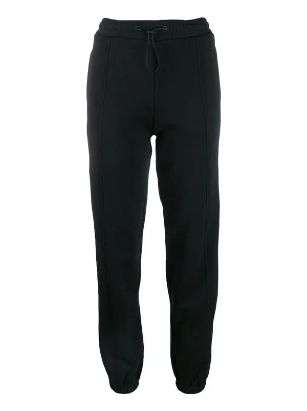 MSGM Logo Striped Sweatpants - Black
