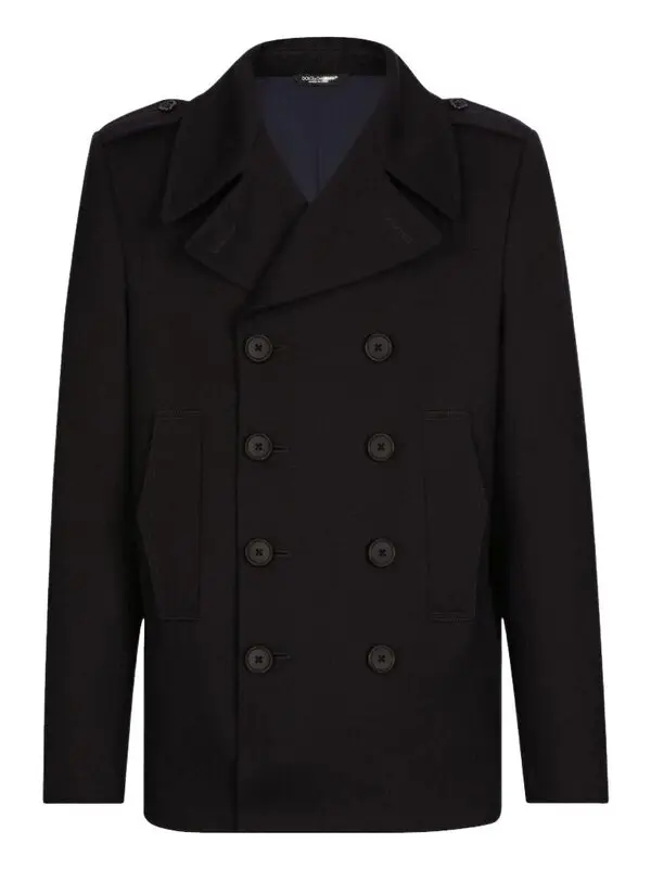 Dolce & Gabbana Double-breasted Pea Coat - Black