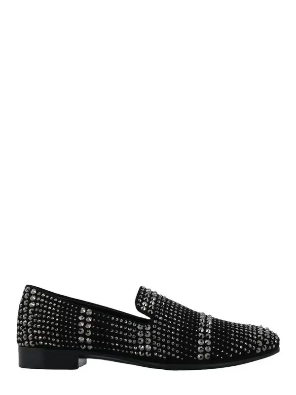 GIUSEPPE ZANOTTI Embellished Loafers - Black