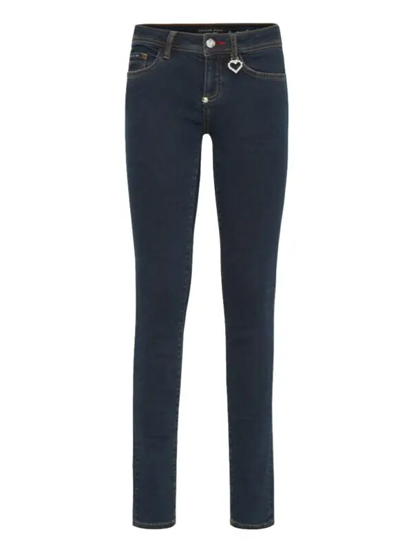 Philipp Plein Jeans With Logo Detail - Black