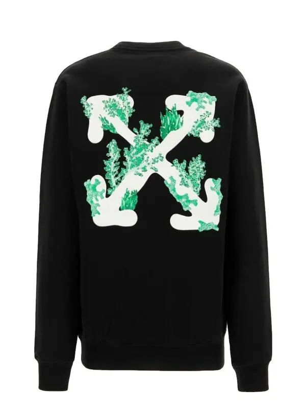 Off-White Arrows Print Logo Sweatshirt - Black