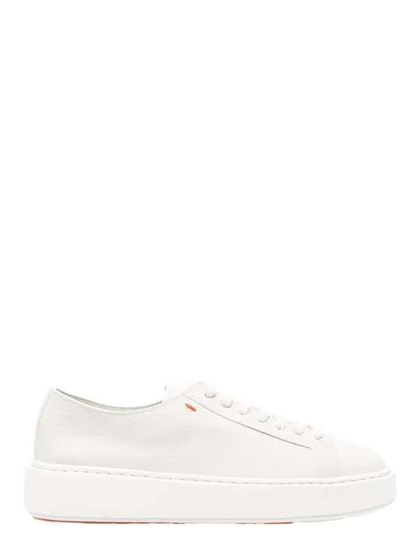 Santoni Round-toe Low-top Sneakers - White