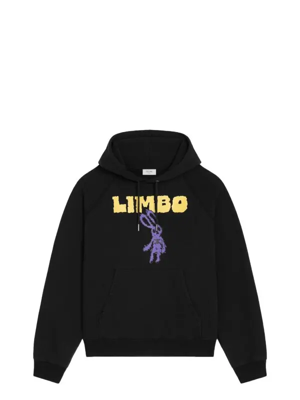 Celine Loose Hoodie In Cotton Fleece - Black