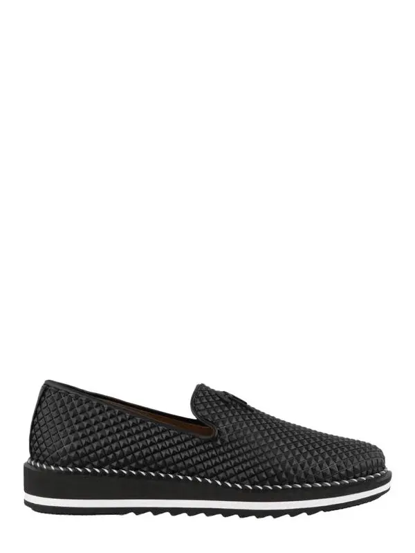 GIUSEPPE ZANOTTI Embellished Casual Slip-on Sneakers - Black