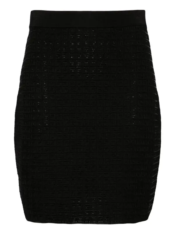 Givenchy Textured Mini Skirt - Black
