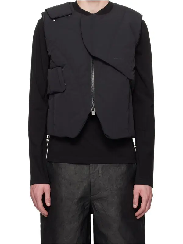 HELIOT EMIL Layered Down Vest - Black
