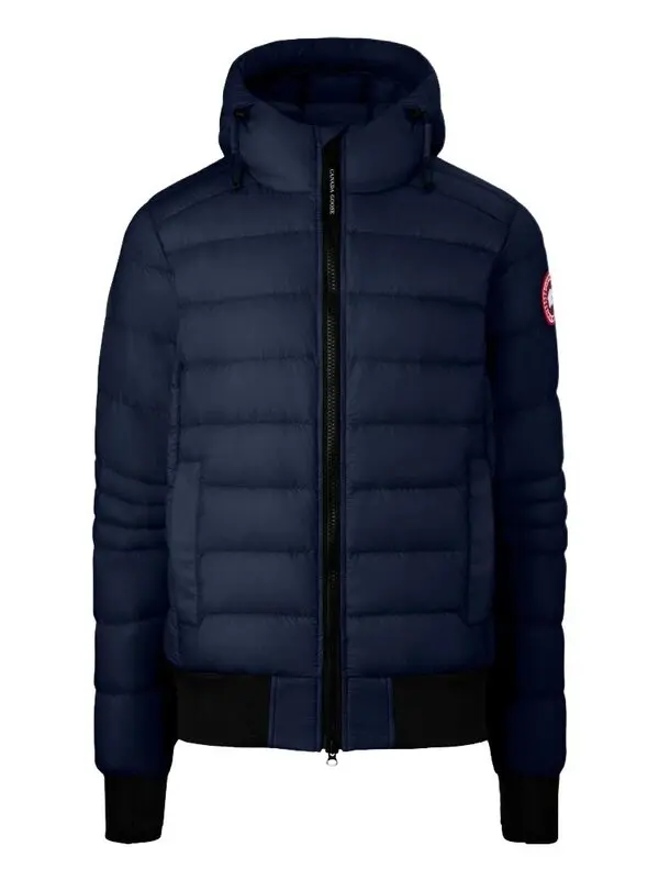 Canada Goose Crofton Hooded Down Bomber Jacket - Navy Blue