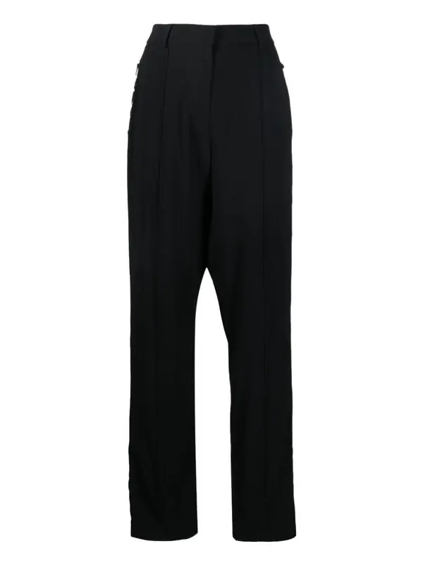 Giuseppe Di Morabito Embellished Stretch Straight Leg Pants - Black