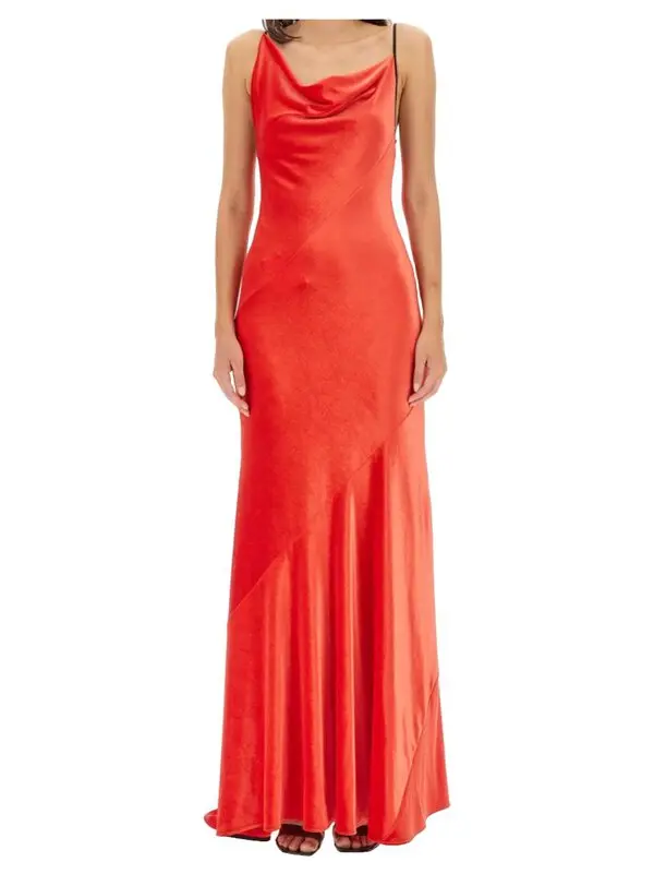 Philosophy Di Lorenzo Serafini Draped Sleeveless Maxi Dress - Red
