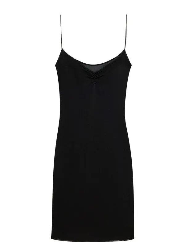 Gimaguas Tesa Ruched Mini Dress - Black