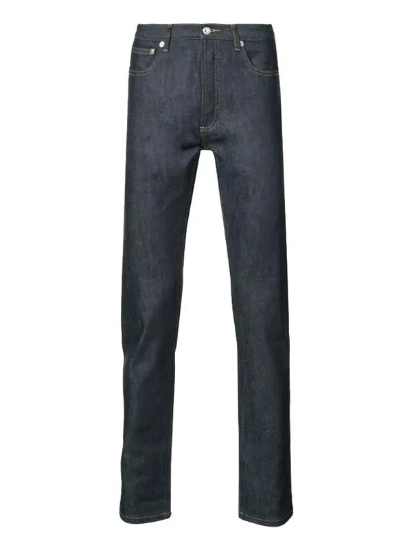A.p.c. Low-rise Straight Leg Jeans - Black