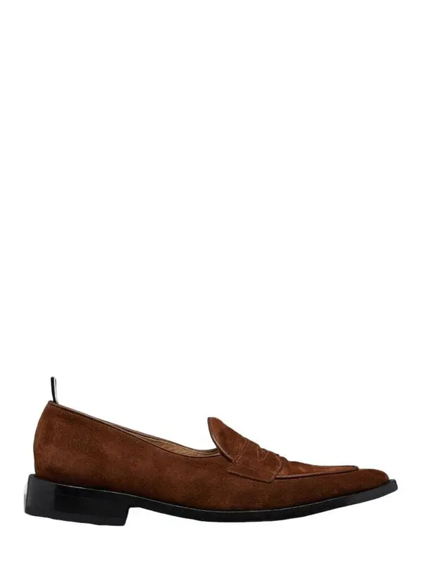 Thom Browne Rwb Striped Varsity Loafers - Brown