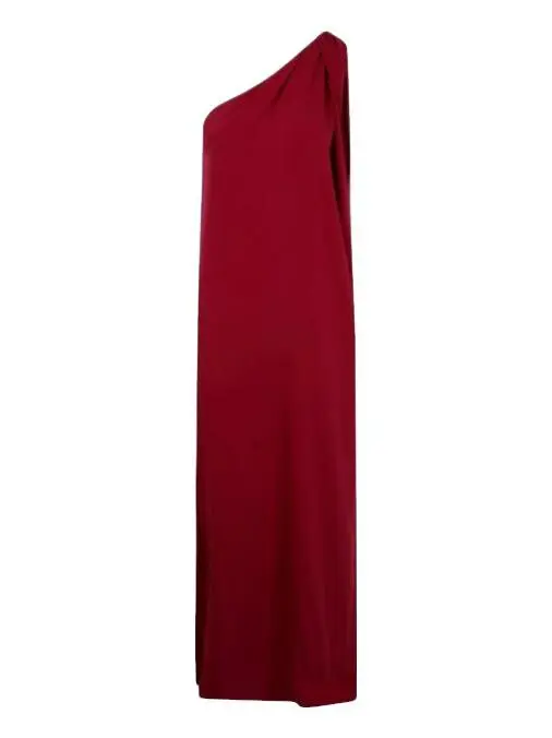 P.a.r.o.s.h One-shoulder Draped Maxi Dress - Red