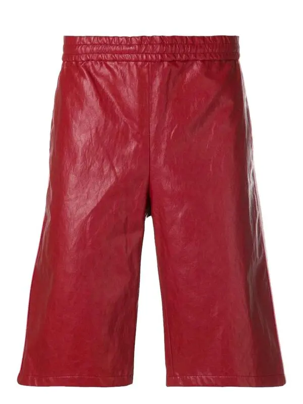 Valentino Garavani Logo Side Ribbon Shorts - Red