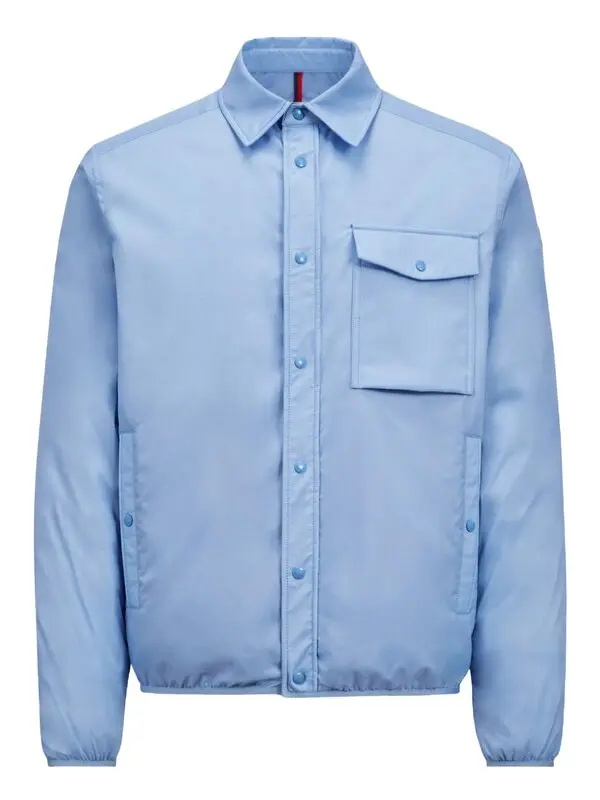 Moncler Arpont Down Shirt Jackeet - Light Blue