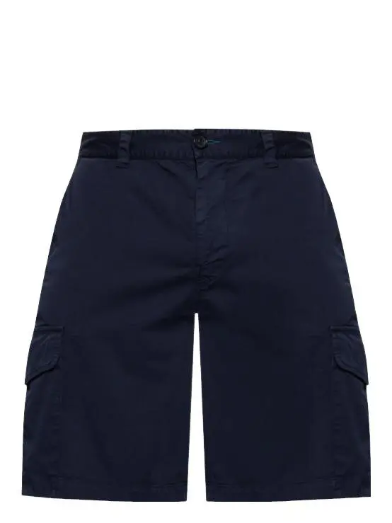 Paul Smith Straight Leg Cargo Shorts - Navy Blue