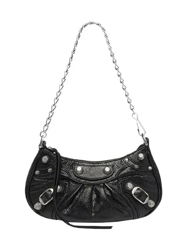 Balenciaga Le Cagole Zipped Mini Shoulder Bag - Black