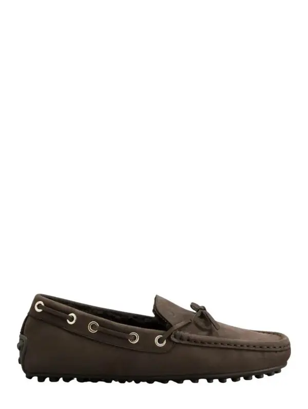 TOD'S City Gommino Loop Lace Loafers - Brown