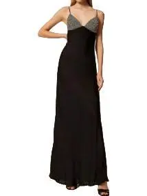 TWINSET Embellished Midi Dress - Black