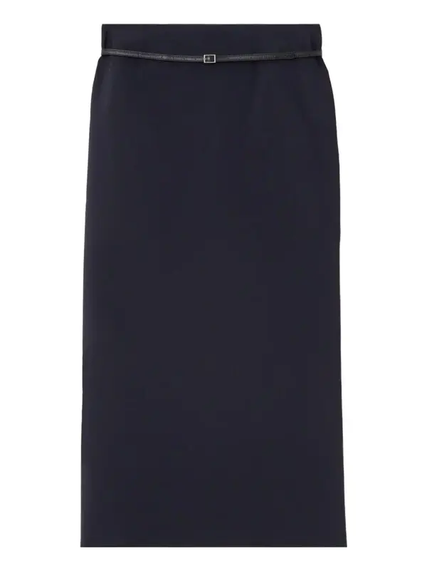 16Arlington Delta Belted Maxi Skirt - Black