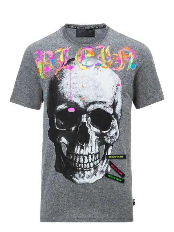 Philipp Plein Logo Details T-shirt - Gray
