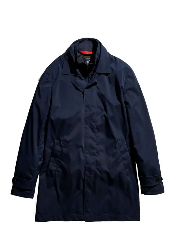 FAY Single-breasted Long-sleeved Coat - Black