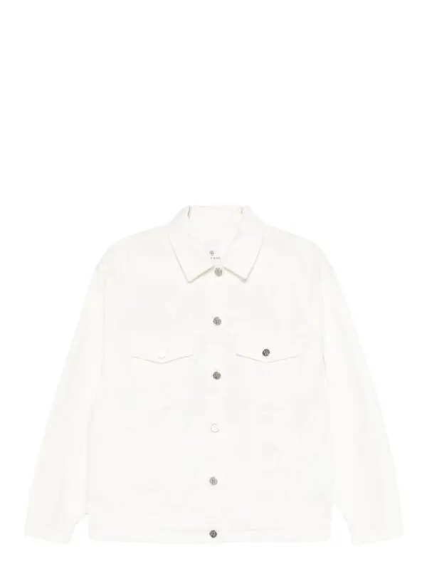 ANINE BING Rory Button-up Denim Jacket - White