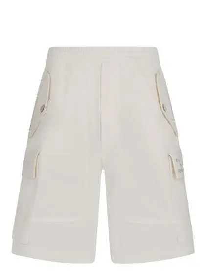 Dsquared2 Logo Patch Cargo Shorts - White