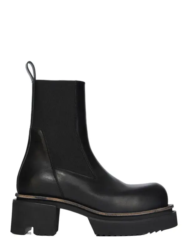 Rick Owens Beatle Bogun Platform Chelsea Boots - Black
