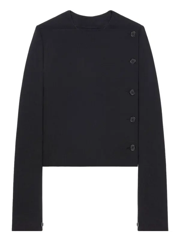 COURREGES Buttoned Tailored Jacket - Black