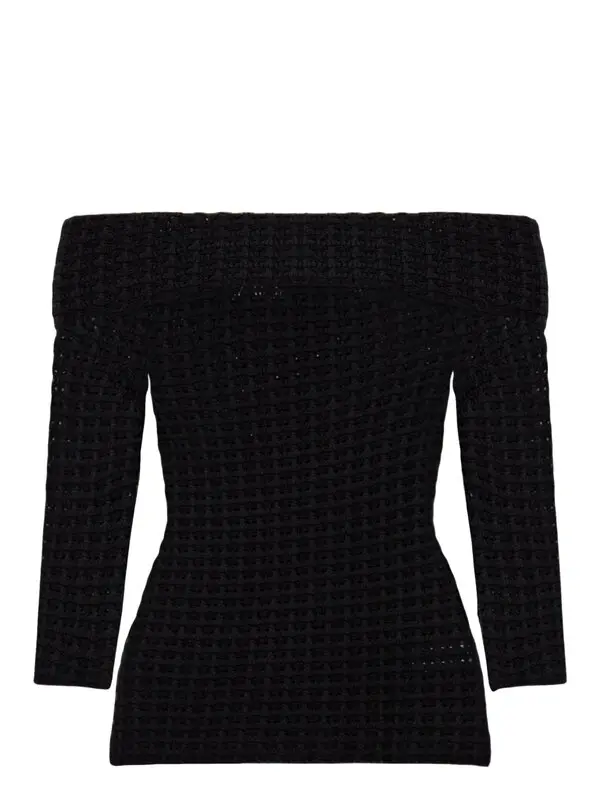 Isabel Marant Étoile Off-shoulder Knitted Top - Black