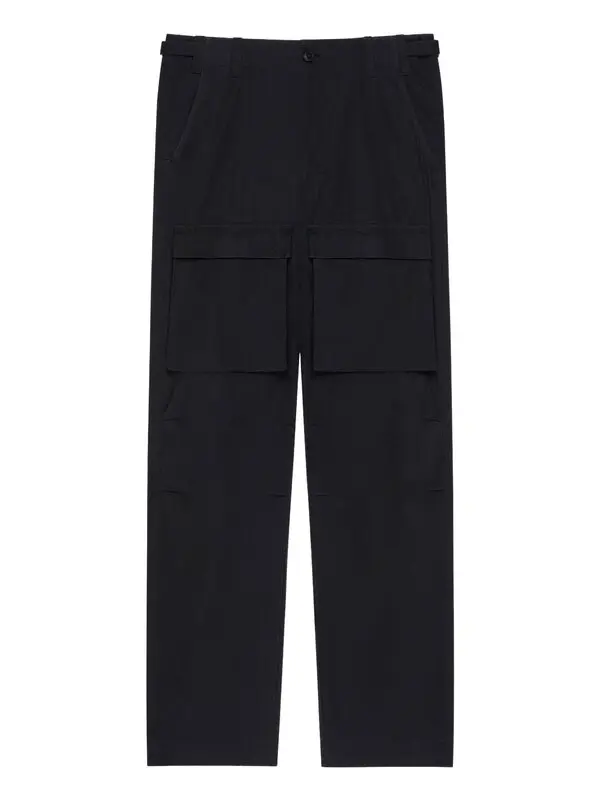 Givenchy Cotton Cargo Pants With Logo Detail - Black
