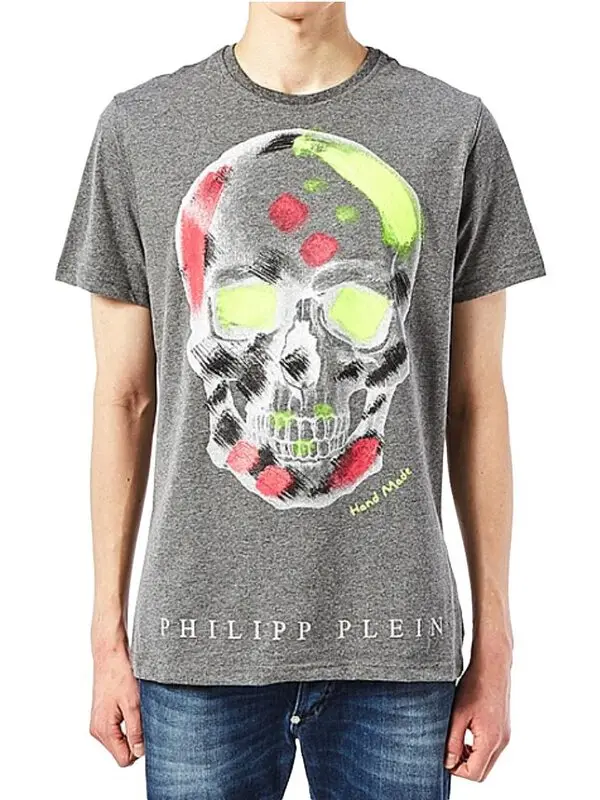Philipp Plein Logo Details T-shirt - Gray