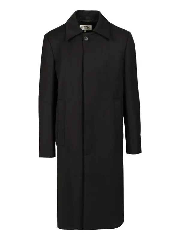 MAISON MARGIELA Tailored Overcoat - Black