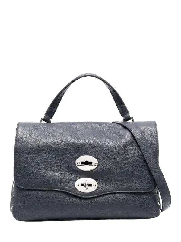 ZANELLATO Twist Lock Flip Cover Shoulder Bag - Black