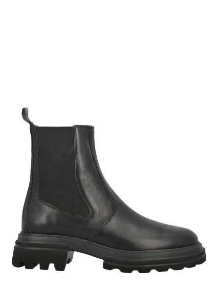 Hogan Leather Chelsea Boots - Black