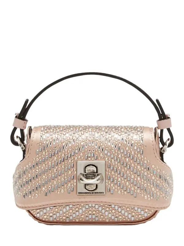 Ermanno Scervino Embellished Mini Shoulder Bag - Nude