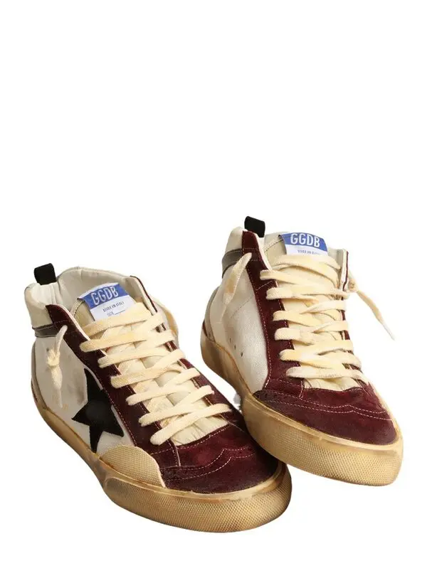 GOLDEN GOOSE Mid Star High-top Sneakers - Nude